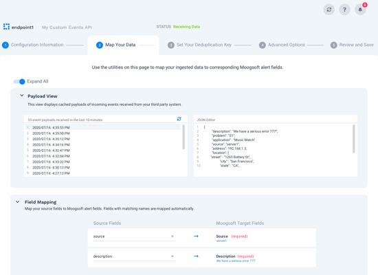 Moogsoft Features -- Custom Integration | Ingests Any Data You Need