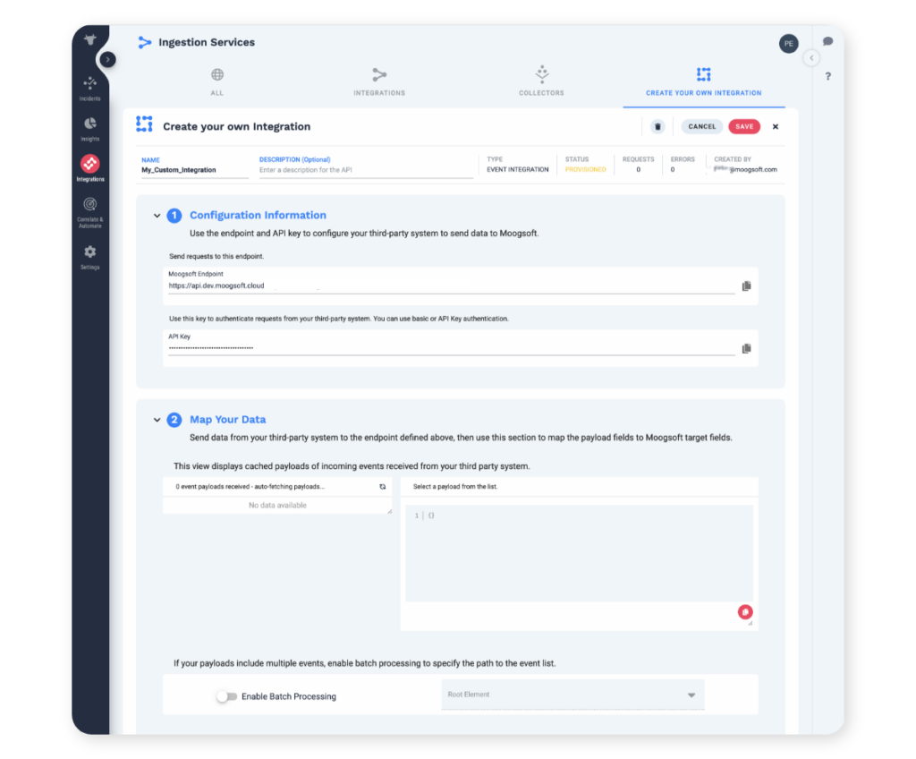 Bring Your Own Stack | Moogsoft Custom Integration